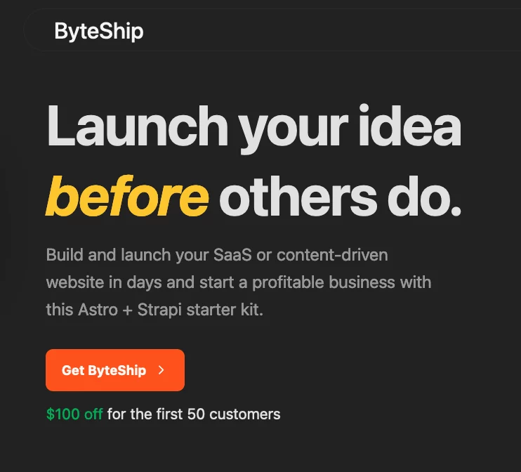 Astro + Strapi Starter Kit - SaaS Boilerplates