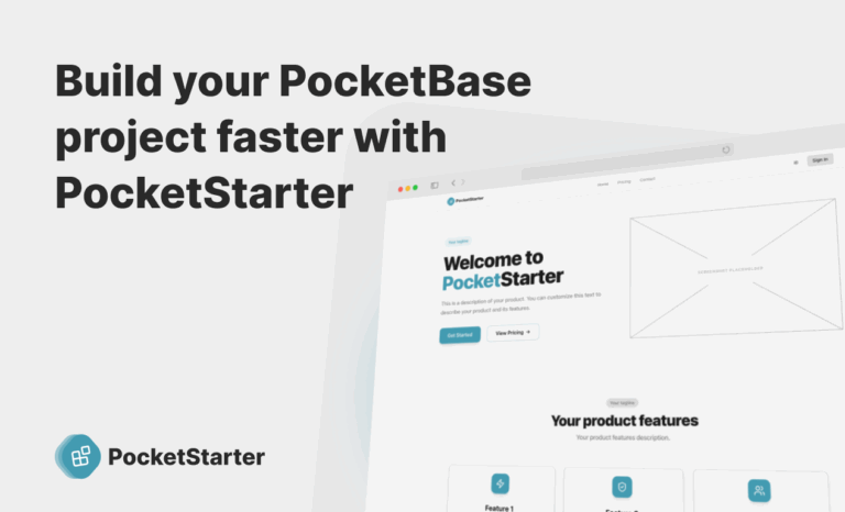 PocketStarter for PocketBase - SaaS Boilerplates